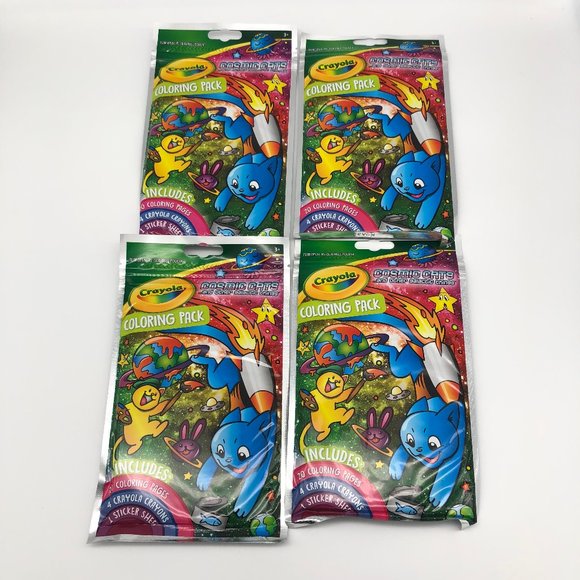 Crayola | Toys | Crayola Cosmic Cats Coloring Pack Pages Crayons ...
